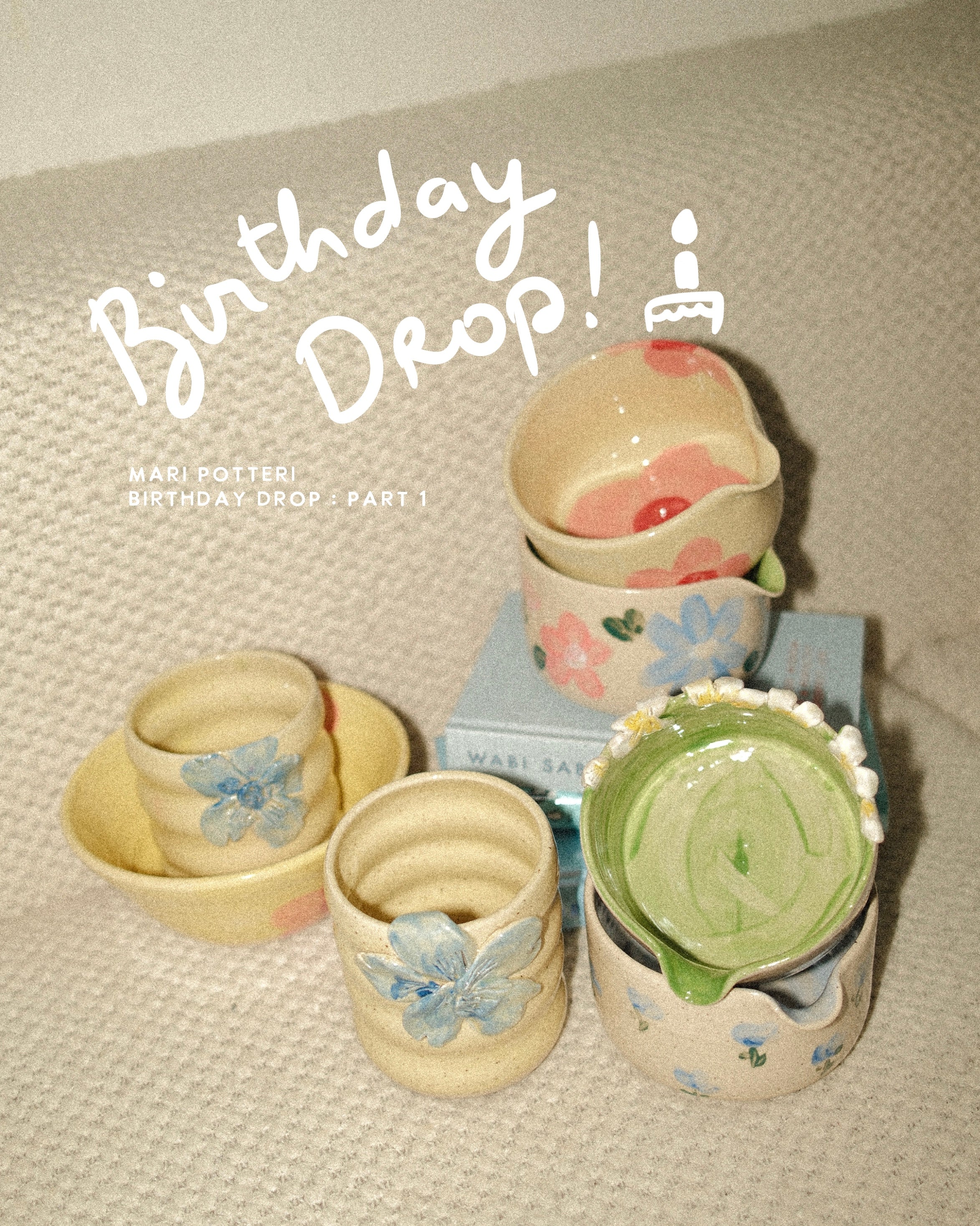 MARI POTTERI : FLOWER CART #6 (BIRTHDAY DROP) – MARI MANALO ART